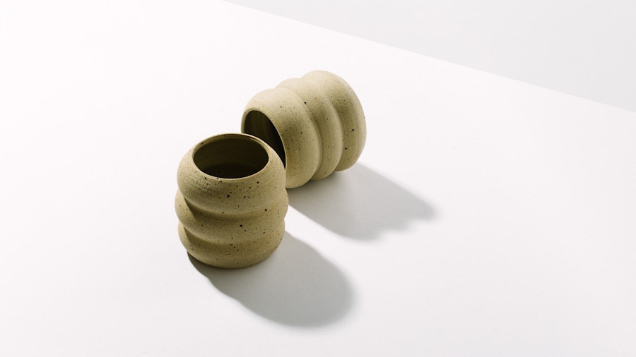 Rachel Saunders Ceramics - Raw Curve Ceramic Planter